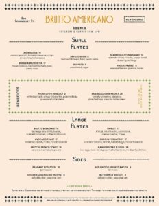 Italian Restaurants New Orleans - Brutto Americano