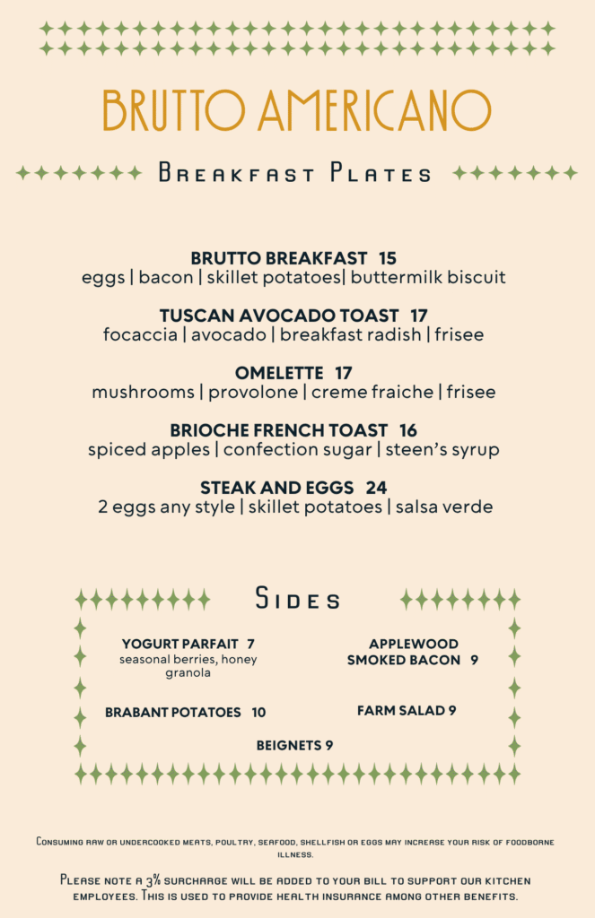 Italian Restaurants New Orleans - Brutto Americano