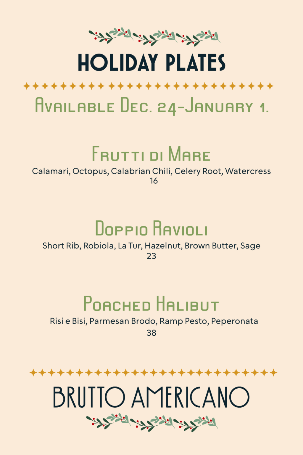 Italian Restaurants New Orleans - Brutto Americano